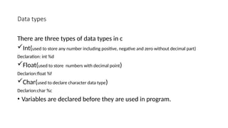introduction to c language helps to know about the c langugaeg | PPTX