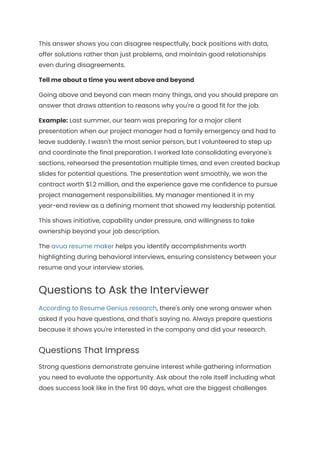 Interview Preparation 2026: Answer Common Questions With Confidence | PDF