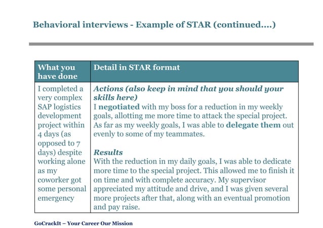 Interview preparation document | PPT