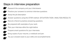 Personal Branding: Job Interview Preparation & Personal Goal Setting | PDF