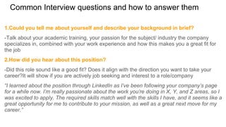 Personal Branding: Job Interview Preparation & Personal Goal Setting | PPT