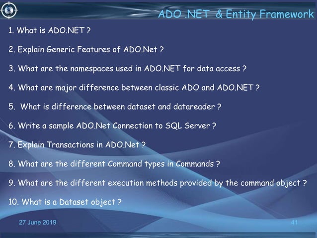 Interview preparation net_asp_csharp | PPT