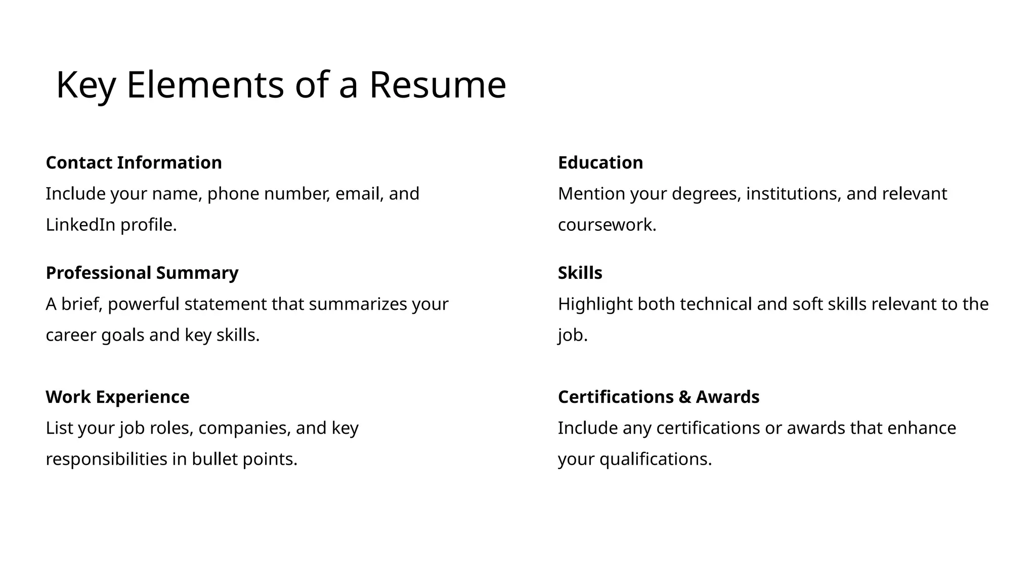 Resume Building and Interview Preparation | PPTX