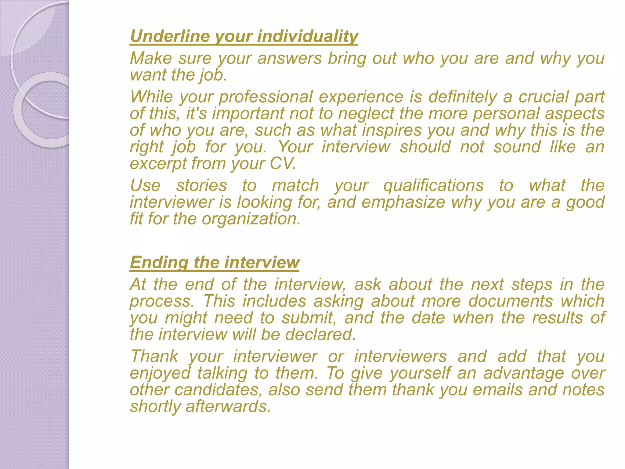 Interview preperation | PPT