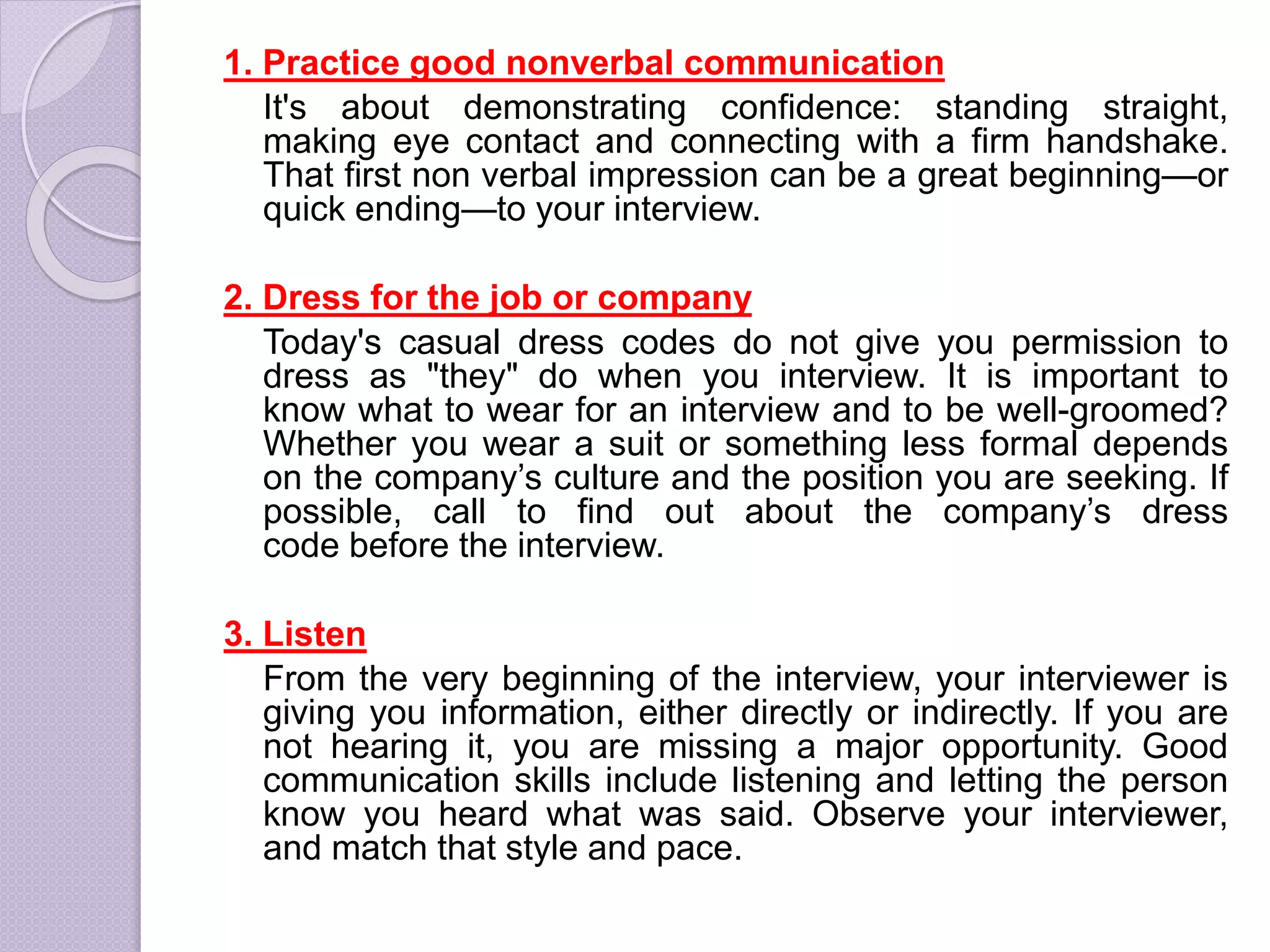 Interview preperation | PPT