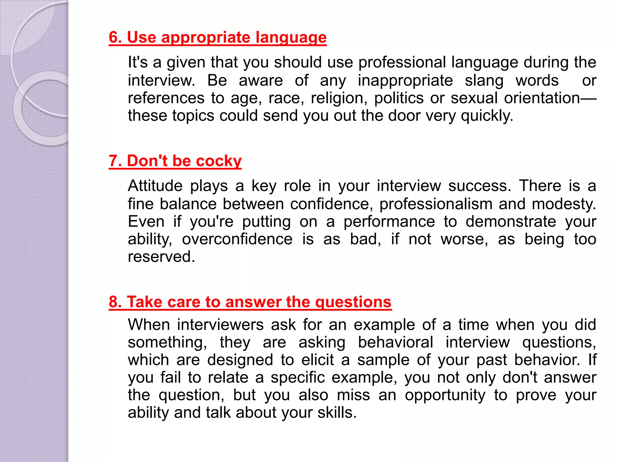 Interview preperation | PPT