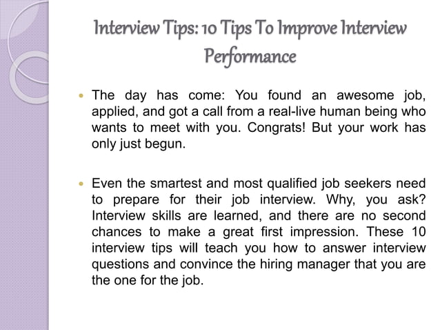 Interview preperation | PPT
