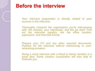 Interview preperation | PPT