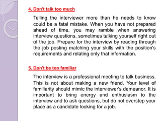 Interview preperation | PPT
