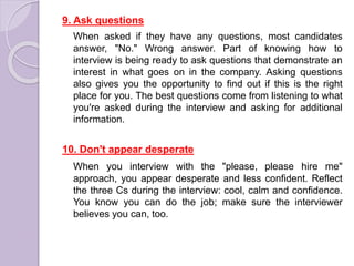 Interview preperation | PPT