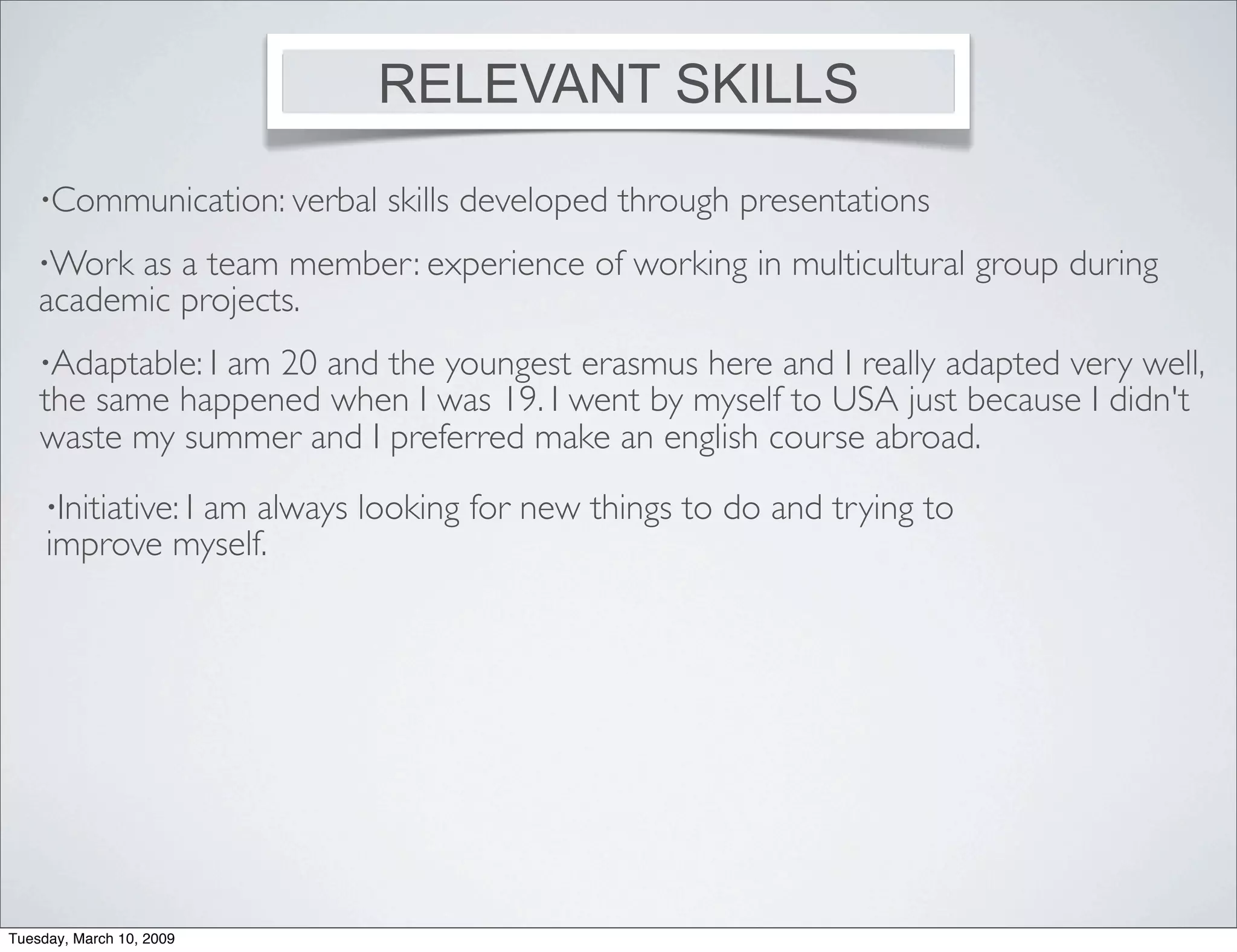 Interview Presentation2.Key