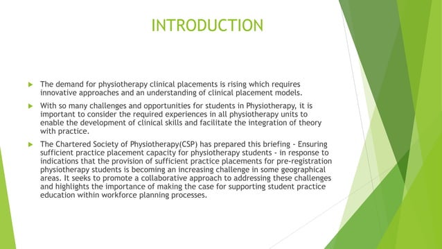 Student Clinical Placement in hospital, factors to be considered. | PPT