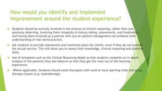 Student Clinical Placement in hospital, factors to be considered. | PPTX