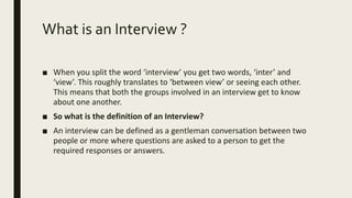 Interview process | PPTX