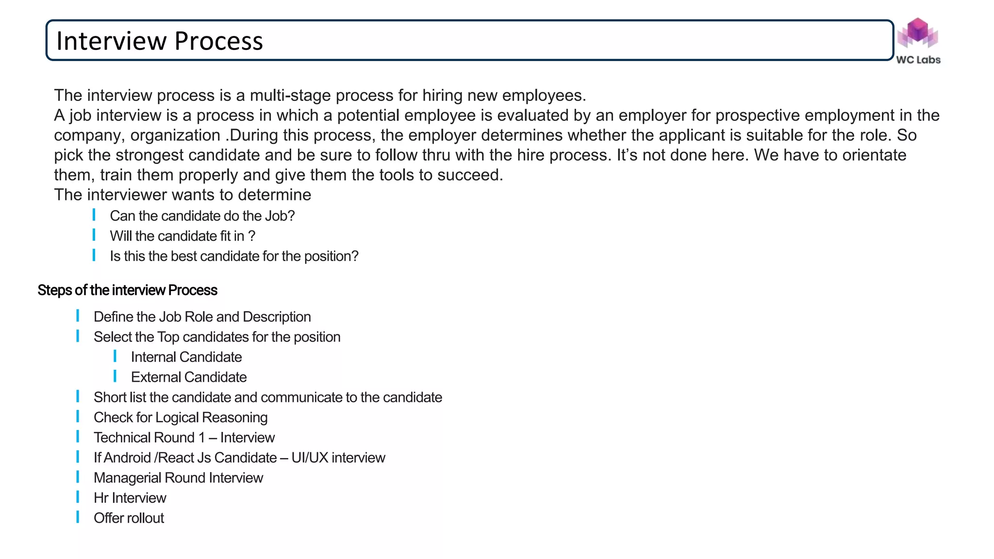 Interview Process.pptx | Resume Writing and Advice | Job Search