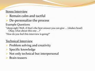 Interview process and methods of conducting interview | PPTX
