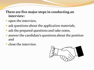 Interview process and methods of conducting interview | PPTX