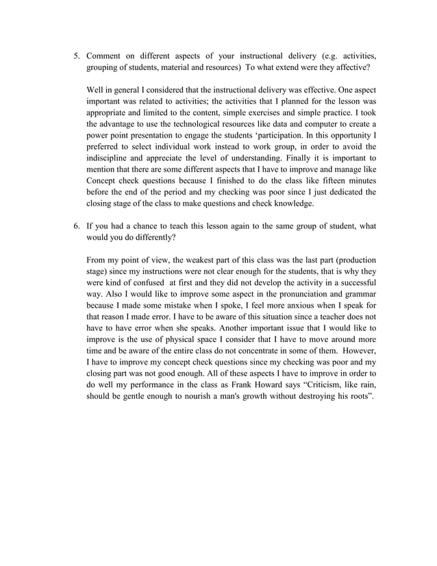 Interview protocol for a post observation | PDF