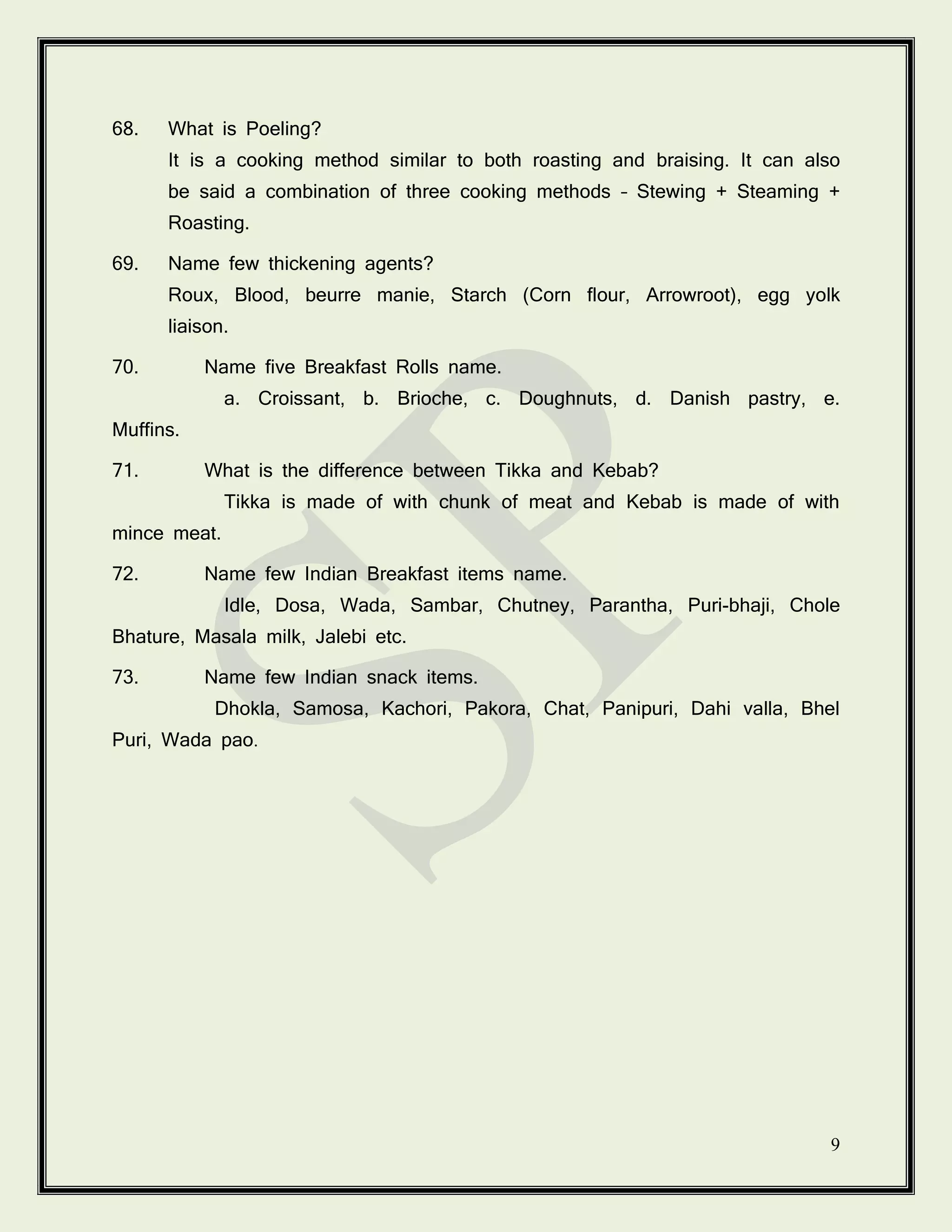 Interview question for hotel management | PDF