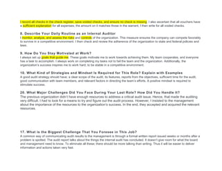 Interview Question for Manager | PPT