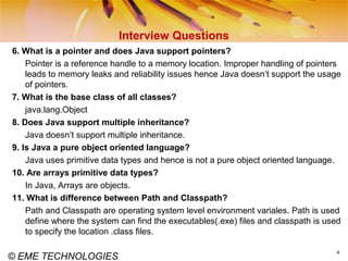 Top 10 Interview Questions For Java | PPT