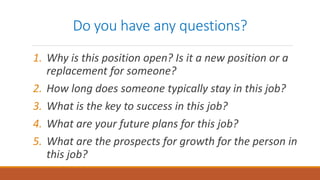 Interview Questions | PPTX | Resume Writing and Advice | Job Search