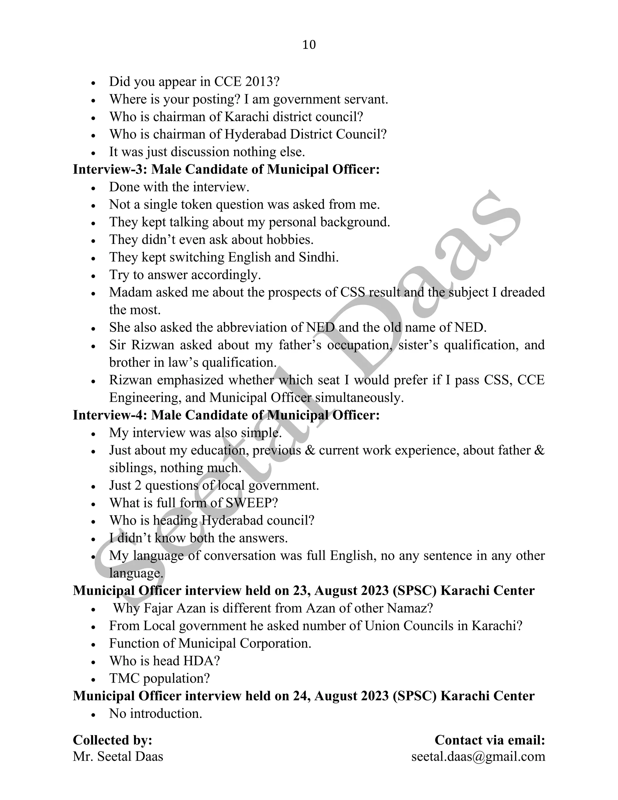 Interview Questions and Tips for Local Government Department Sindh by Seetal Daas.pdf