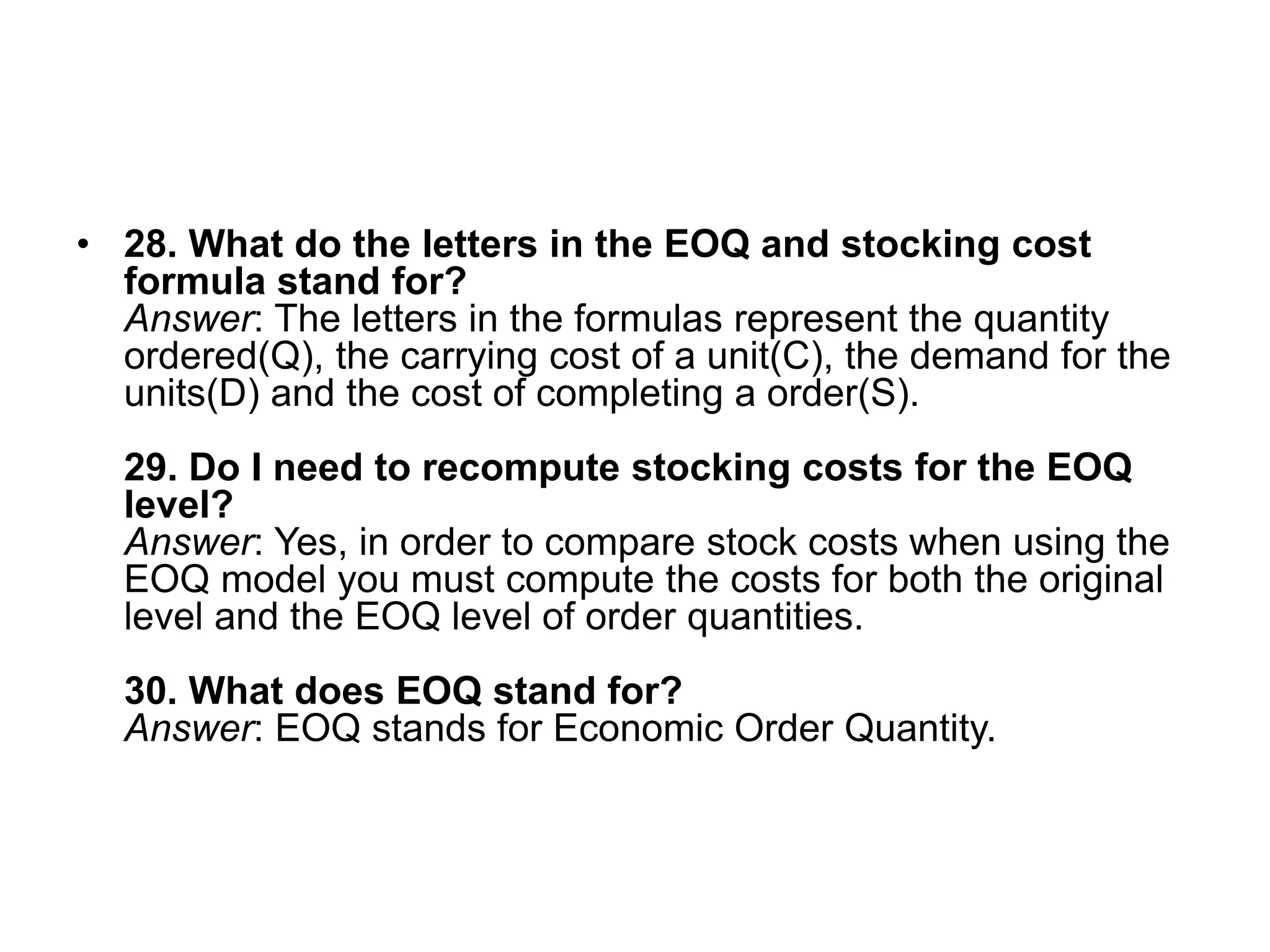 Interview questions answers inventory management | PPTX