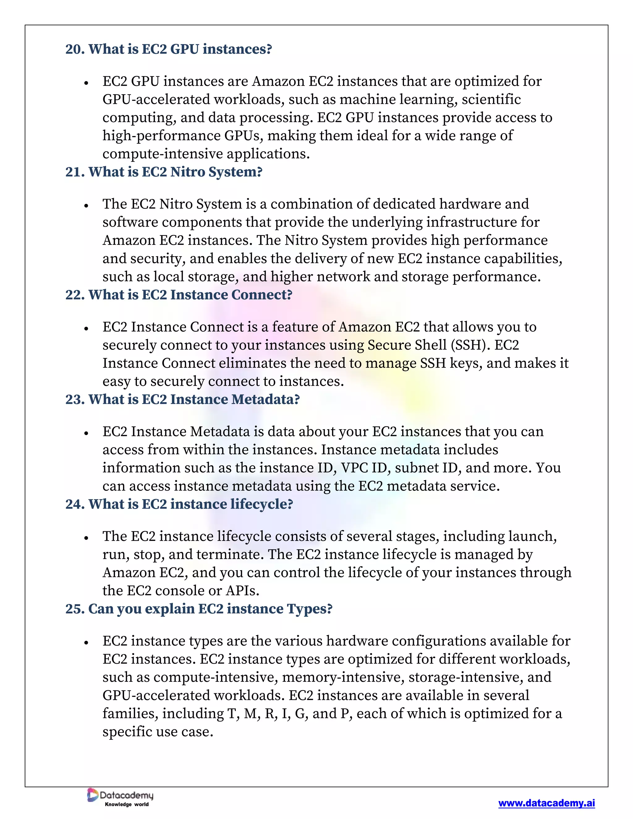 Interview Questions on AWS Elastic Compute Cloud (EC2).pdf
