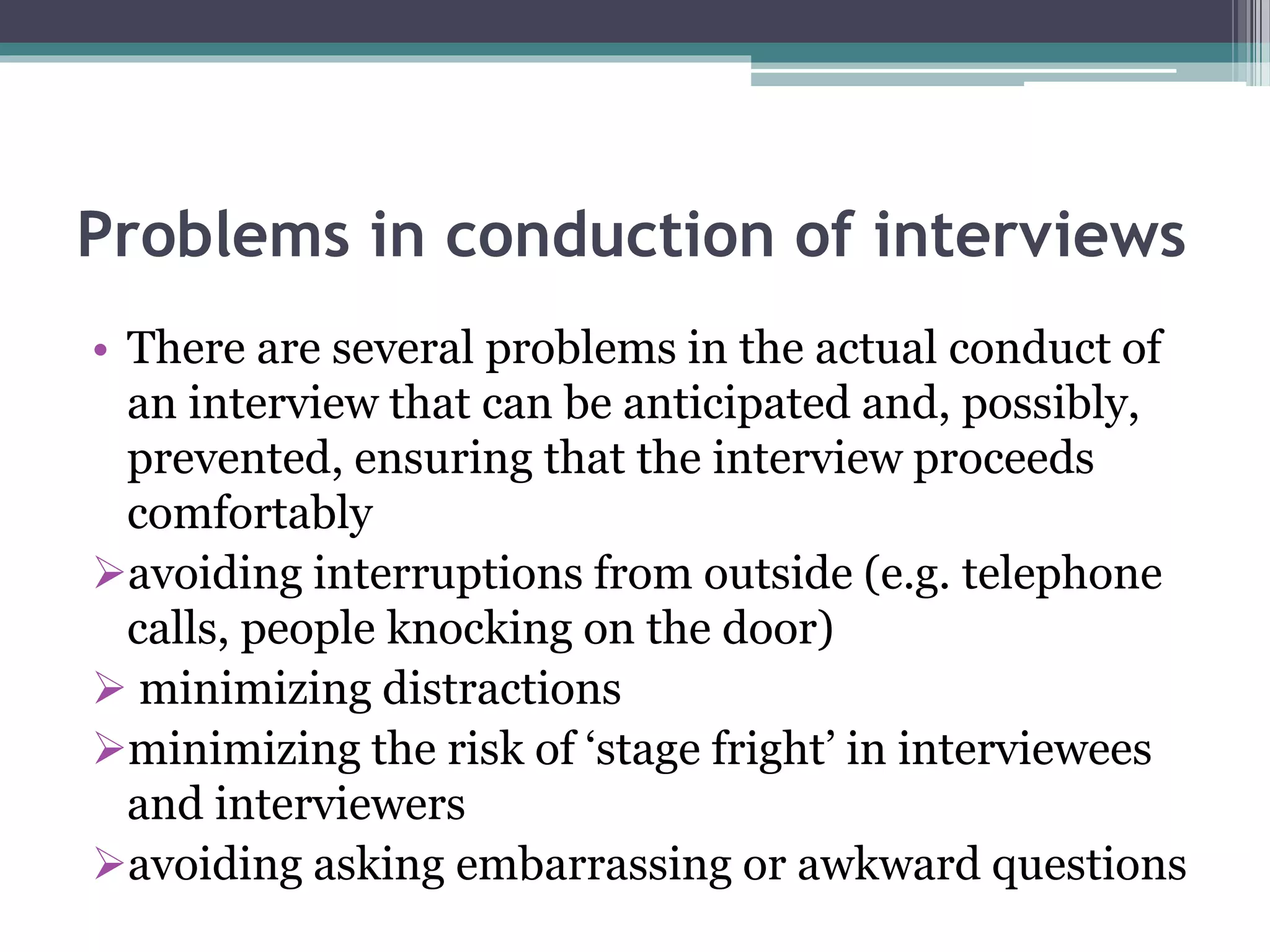 Interview research method in qualitative research methods | PPT