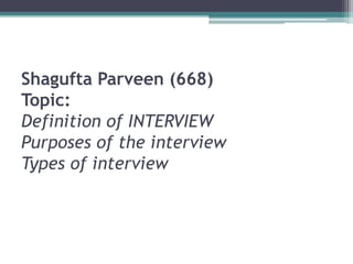 Interview research method in qualitative research methods | PPTX