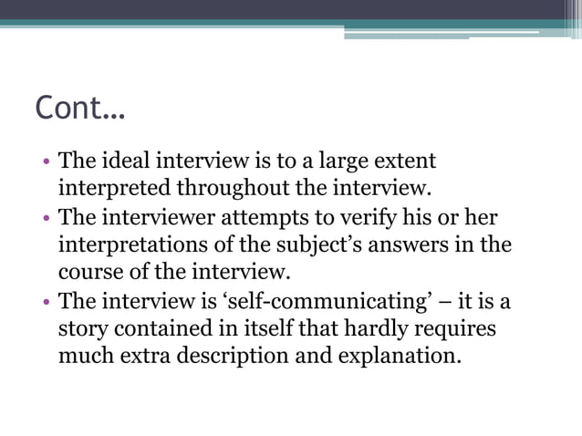Interview research method in qualitative research methods | PPT