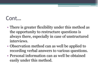 Interview research method in qualitative research methods | PPTX