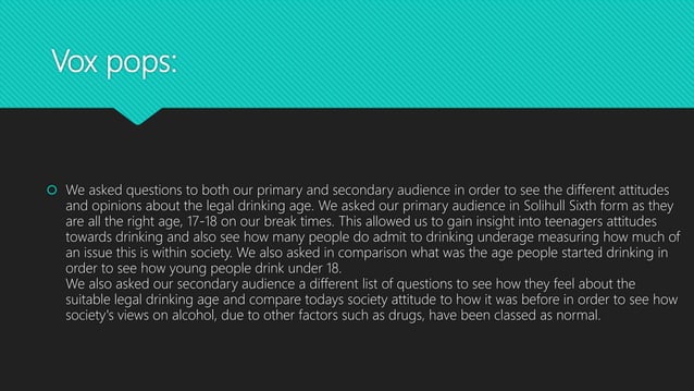 Vox Pop interview questions | PPTX | Parenting Teens | Parenting