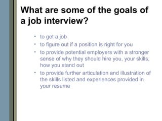 Preparing for Job Interviews | PPT