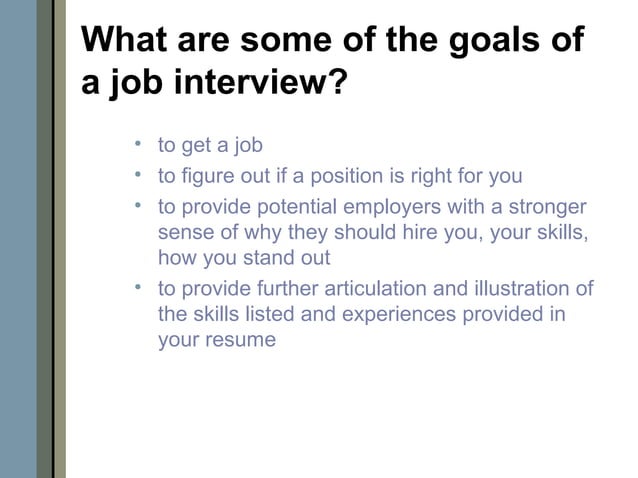 Preparing for Job Interviews | PPT | Resume Writing and Advice | Job Search