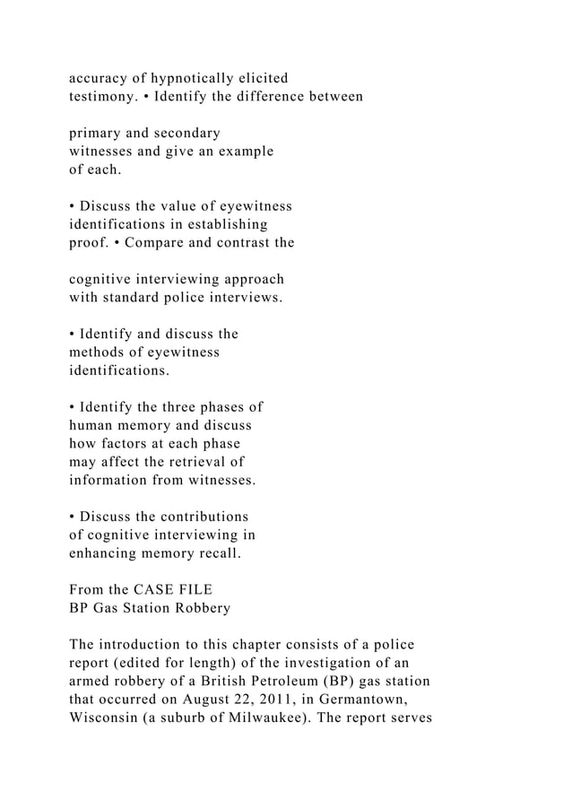 Interviews and Eyewitness Identifications AP PhotoMat.docx