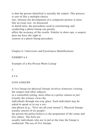 Interviews and Eyewitness Identifications AP PhotoMat.docx
