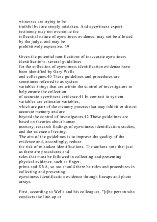 Interviews and Eyewitness Identifications AP PhotoMat.docx
