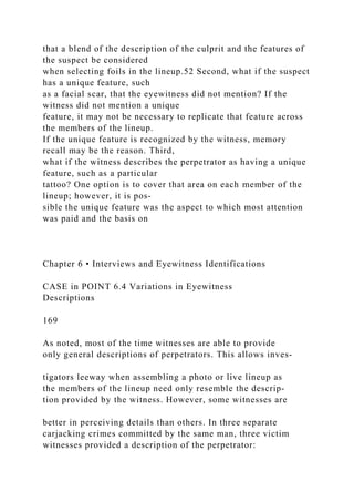 Interviews and Eyewitness Identifications AP PhotoMat.docx