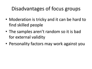 Interviews and focus groups | PPTX