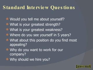 Interviews and follow up | PPT