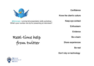Bid presentation workshop slides | PDF