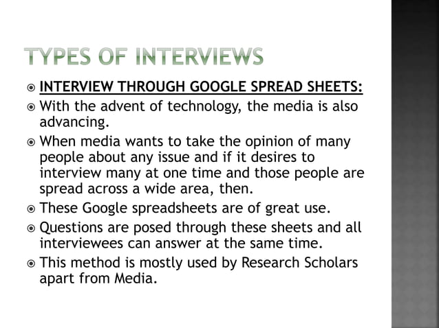 Interviews and profiles | PPTX