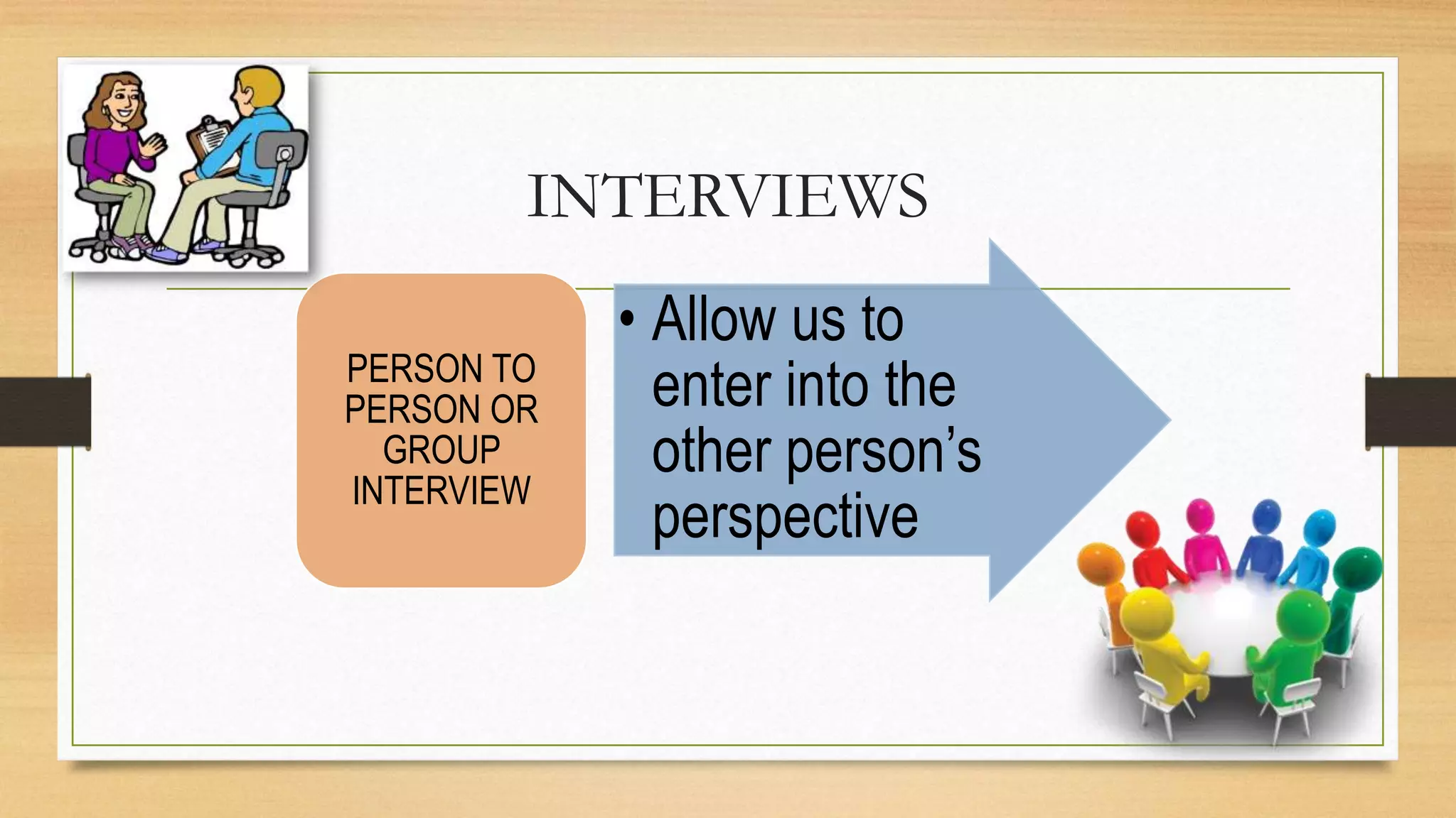 Interviews and questionnaires (1) | PPT