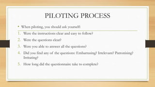 Interviews and questionnaires (1) | PPT