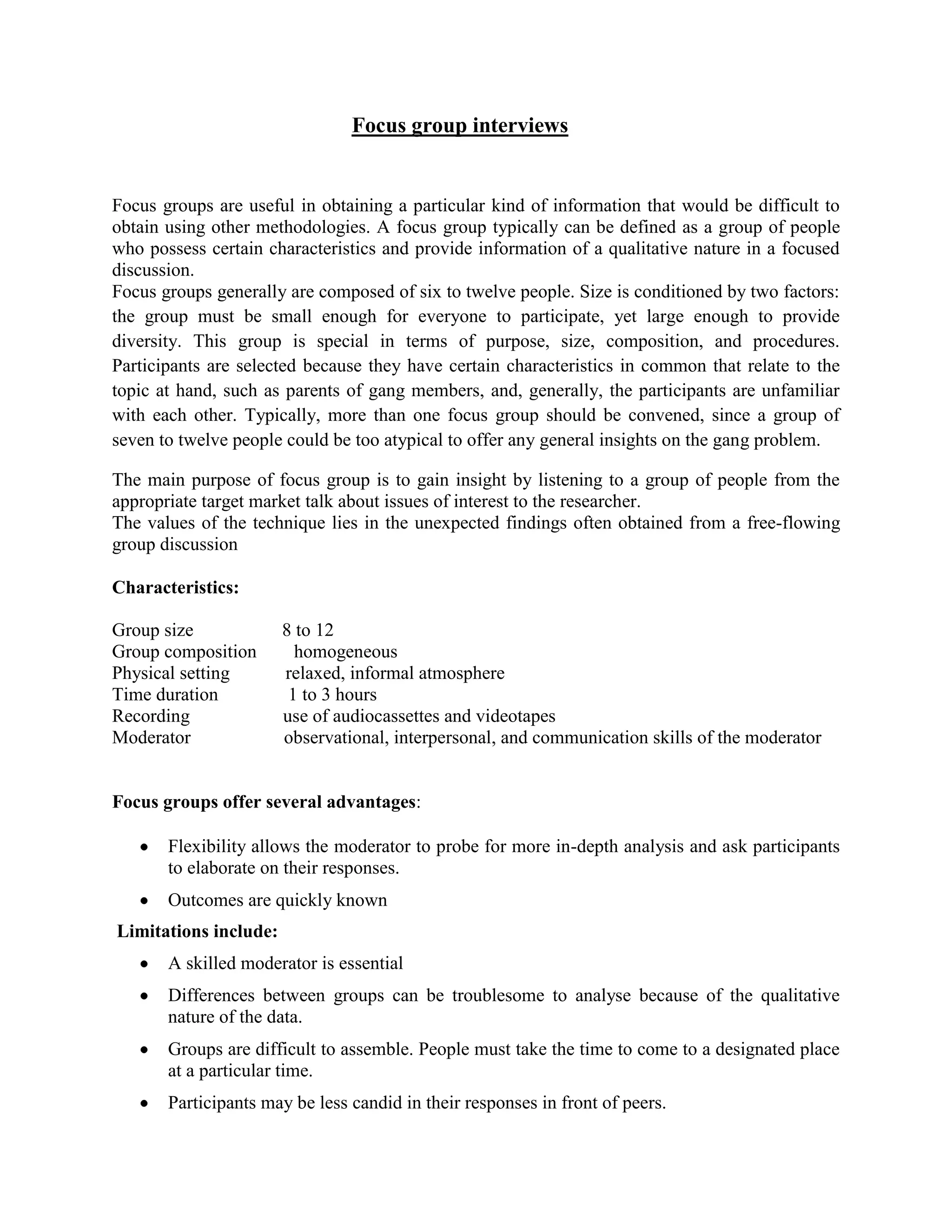 Interviews as data collection tool final | PDF