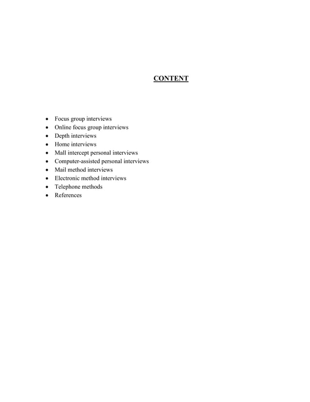 Interviews as data collection tool final | PDF