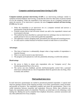Interviews as data collection tool final | PDF