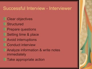 Interviews & cv tips | PPT